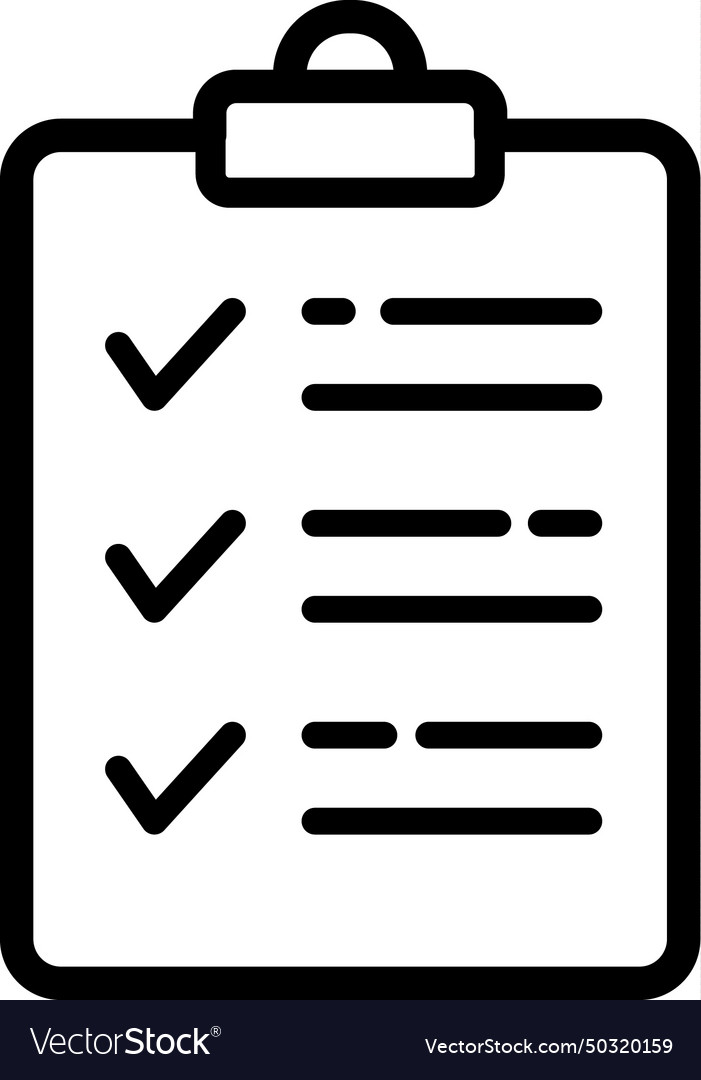 Checklist Royalty Free Vector Image - VectorStock