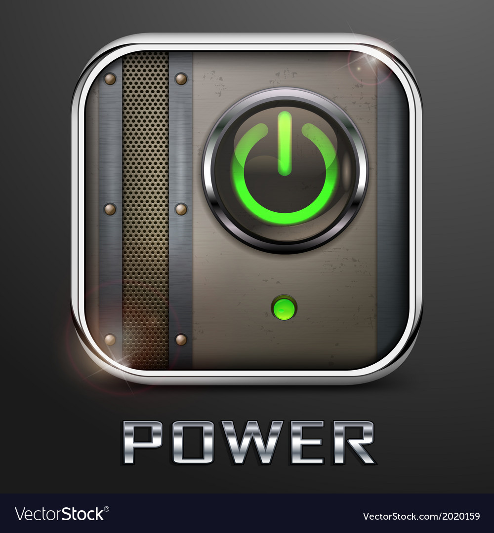 Power button Royalty Free Vector Image - VectorStock
