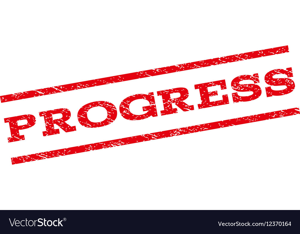 Progress Watermark Stamp Royalty Free Vector Image