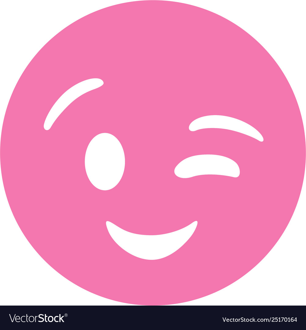 Winking Royalty Free Vector Image - VectorStock
