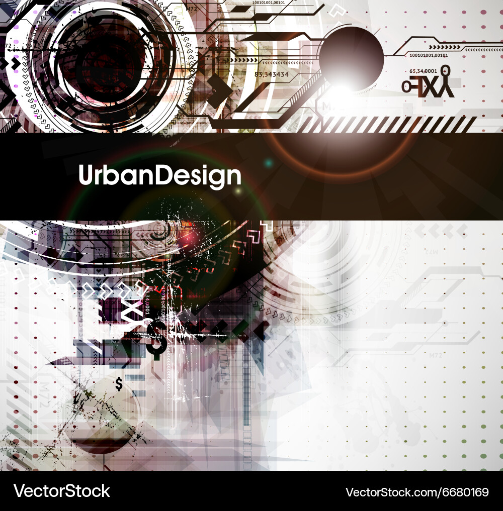 Abstract techno background Royalty Free Vector Image