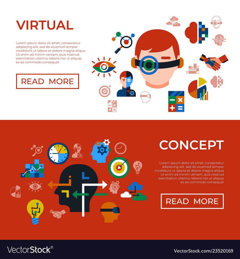 Digital augmented analytics Royalty Free Vector Image