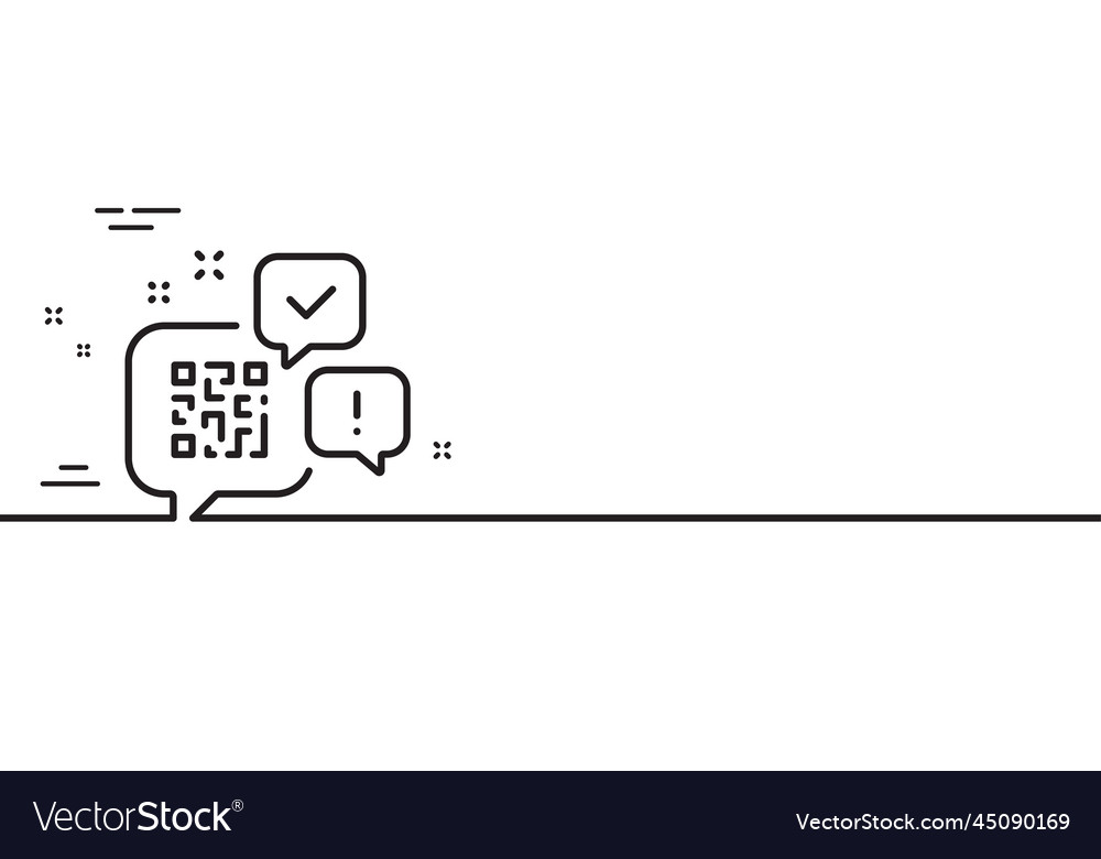 Qr code line icon scan barcode sign Royalty Free Vector Qr code line icon scan barcode sign Royalty Free Vector