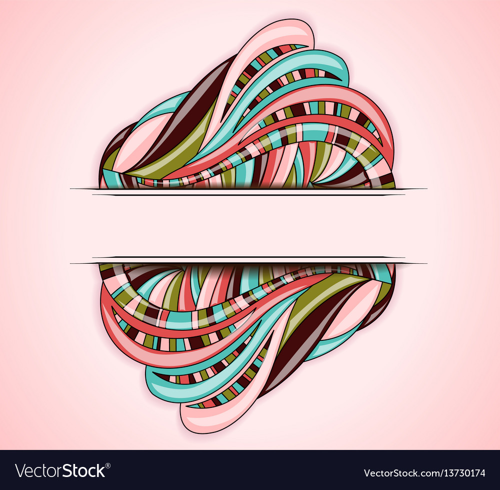 Abstract colorful frame Royalty Free Vector Image