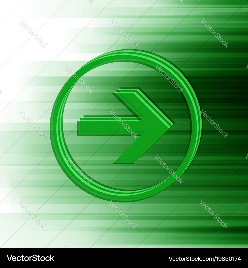 Green arrow for web Royalty Free Vector Image - VectorStock