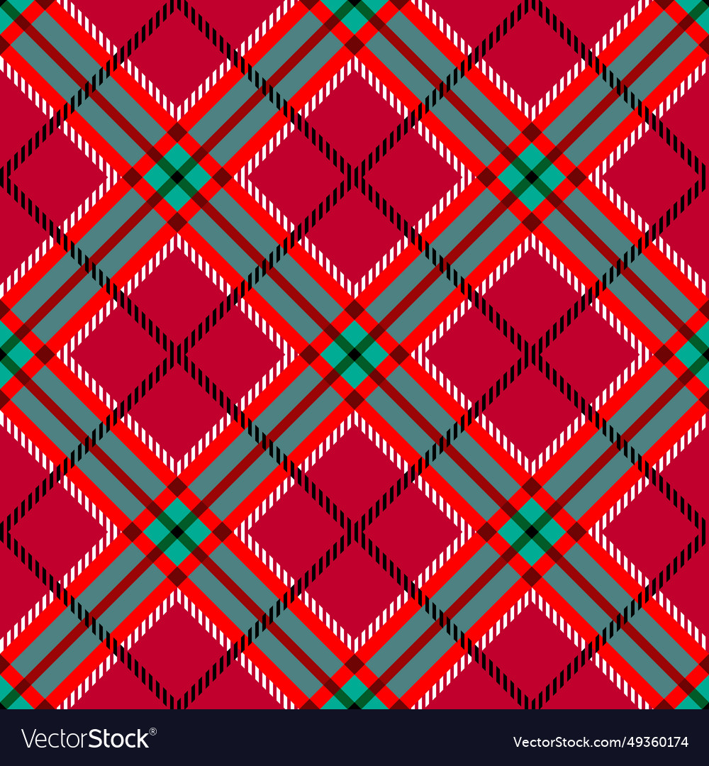 Patchwork textile pattern seamless plaid design Vector Image