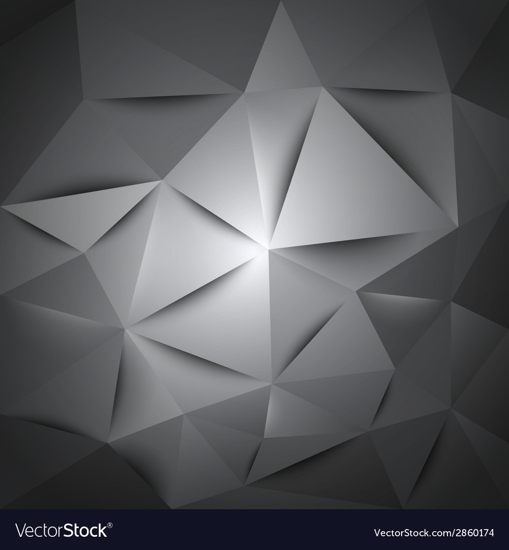 Triangles gray Royalty Free Vector Image - VectorStock
