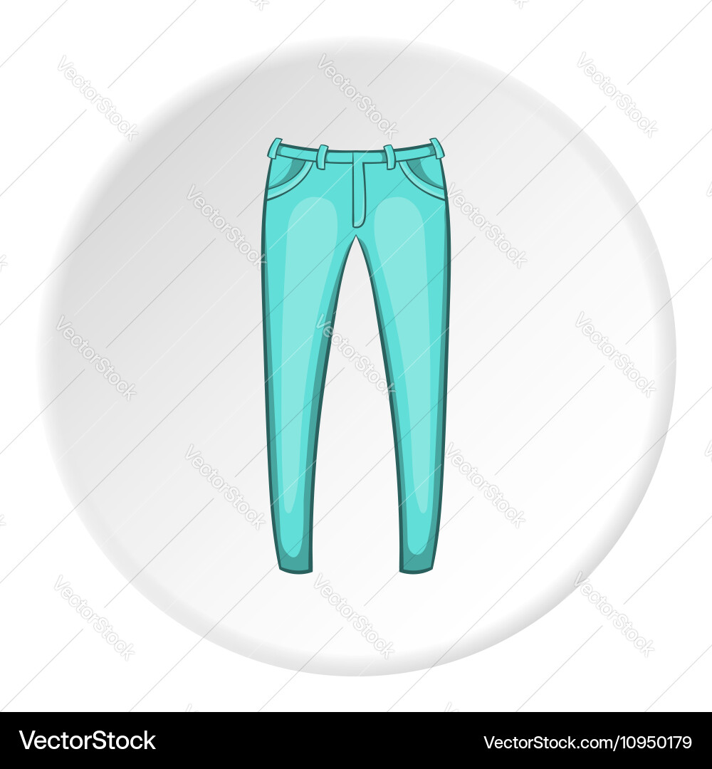 Men jeans icon cartoon style Royalty Free Vector Image