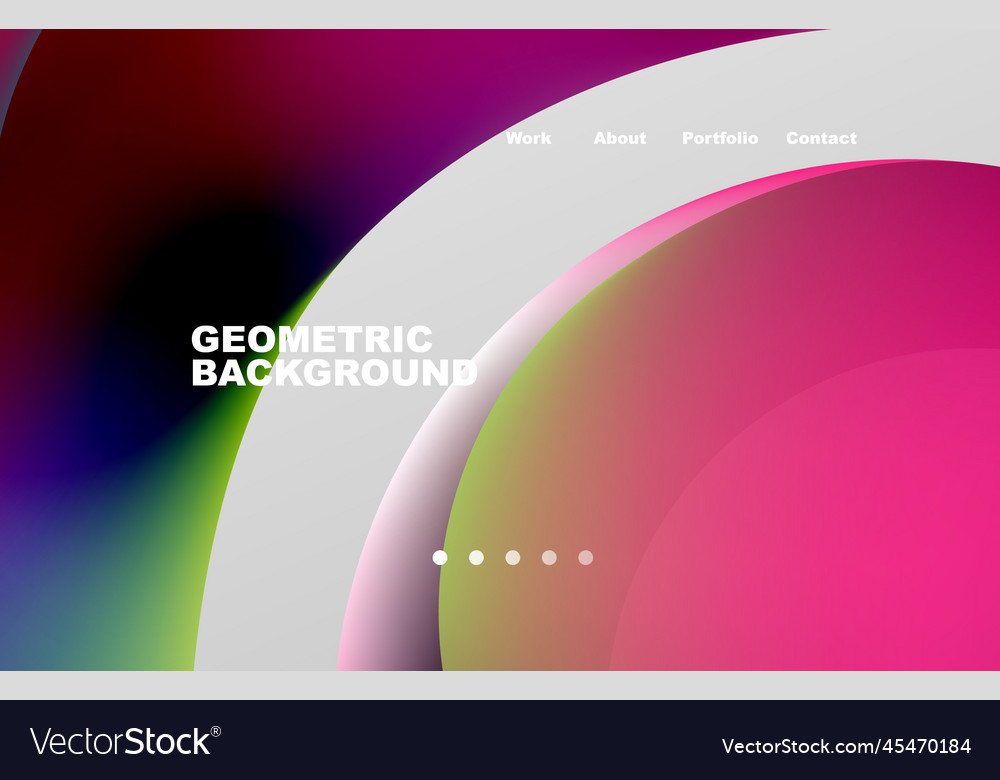 Abstract liquid background for your landing page Vector Image