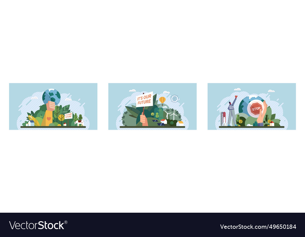 Climate change save the planet celebrate world Vector Image