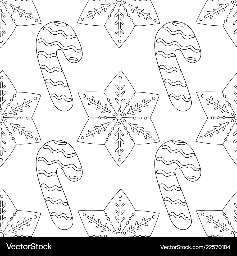 Gingerbread black and white Royalty Free Vector Image
