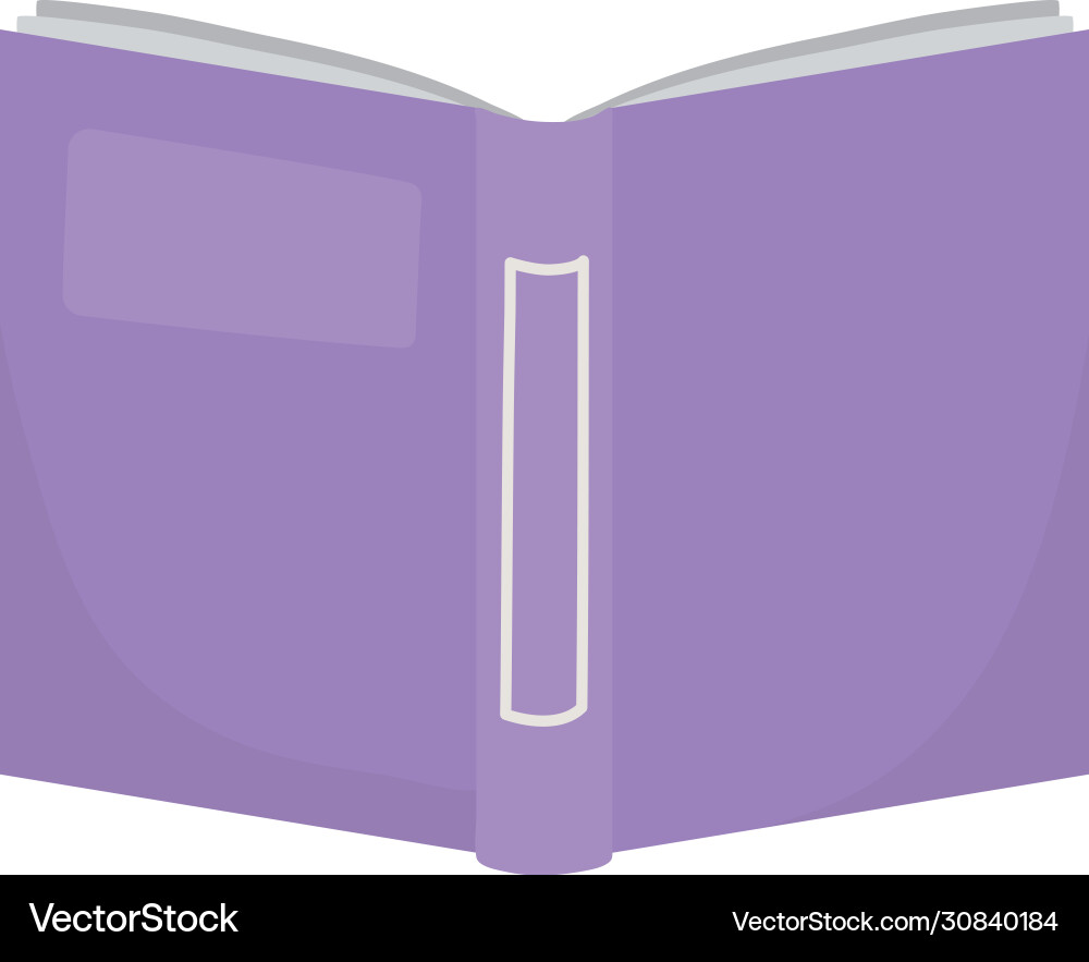 Open book literature isolated icon on white Vector Image