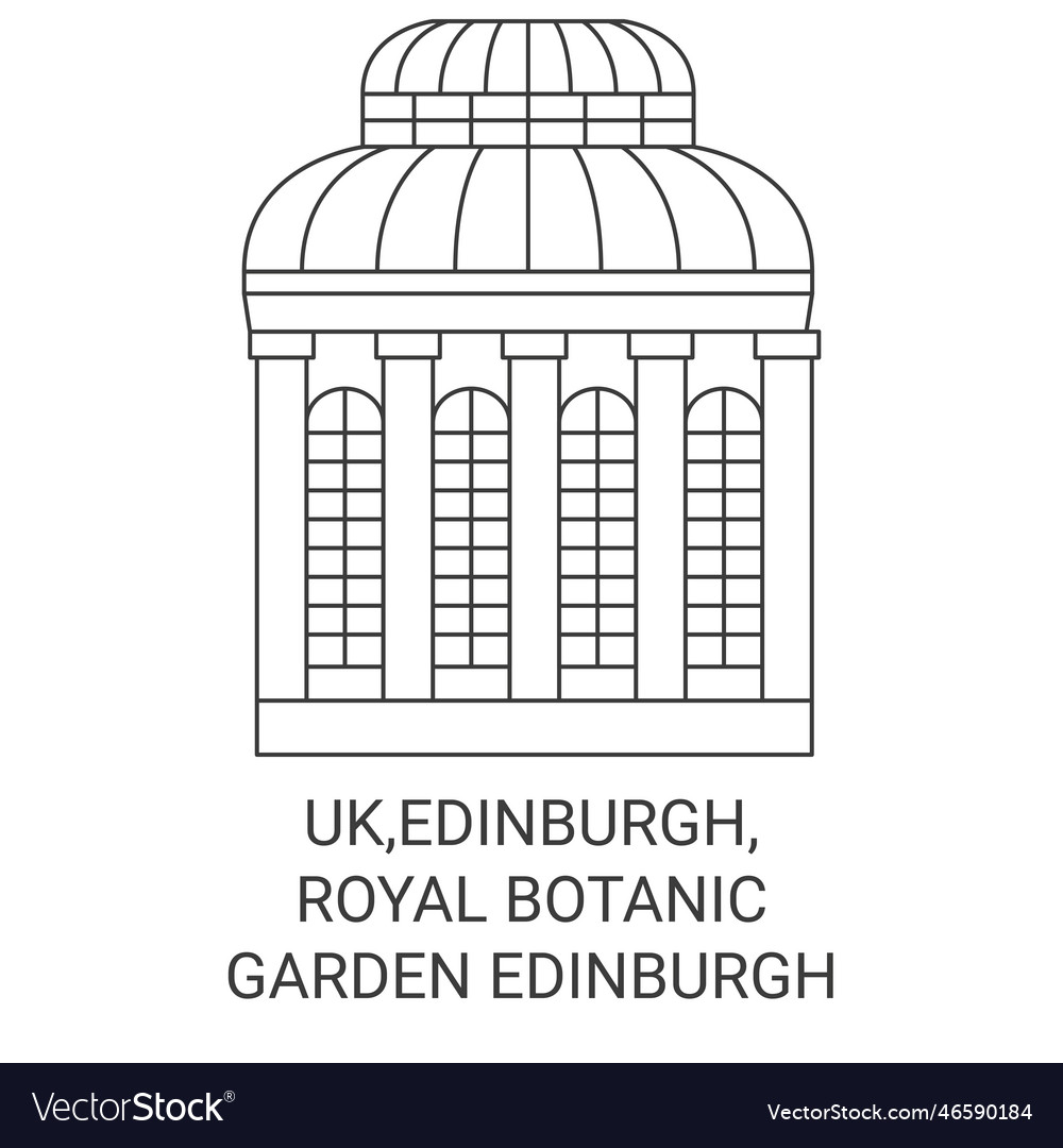 Ukedinburgh royal botanic garden edinburgh Vector Image