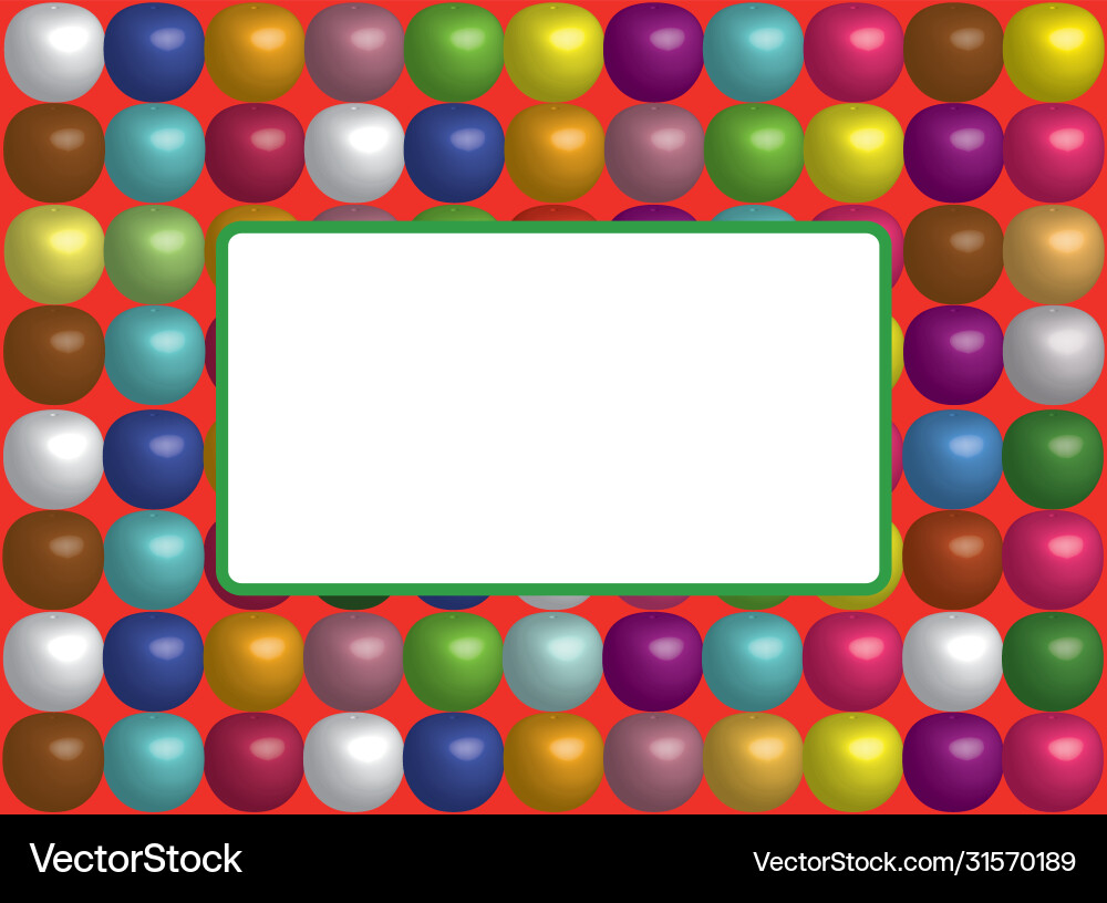 Frame with colorful balloons Royalty Free Vector Image