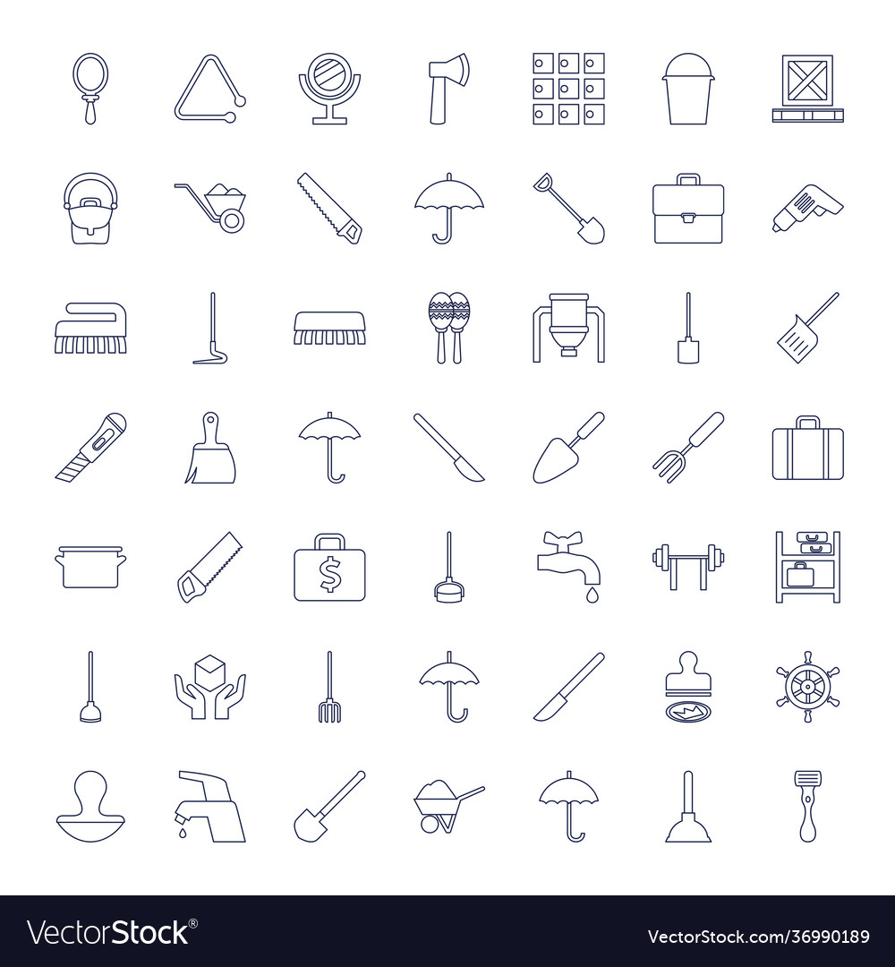 Handle icons Royalty Free Vector Image - VectorStock