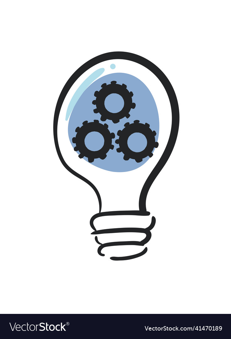 Idea bulb image Royalty Free Vector Image - VectorStock