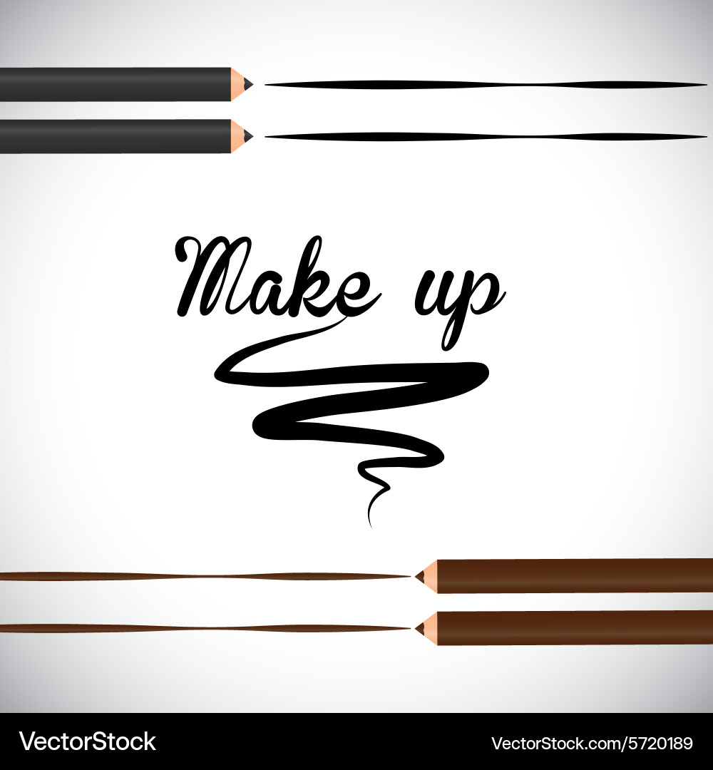 Make up design Royalty Free Vector Image - VectorStock