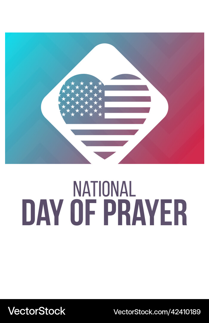 National day of prayer Royalty Free Vector Image
