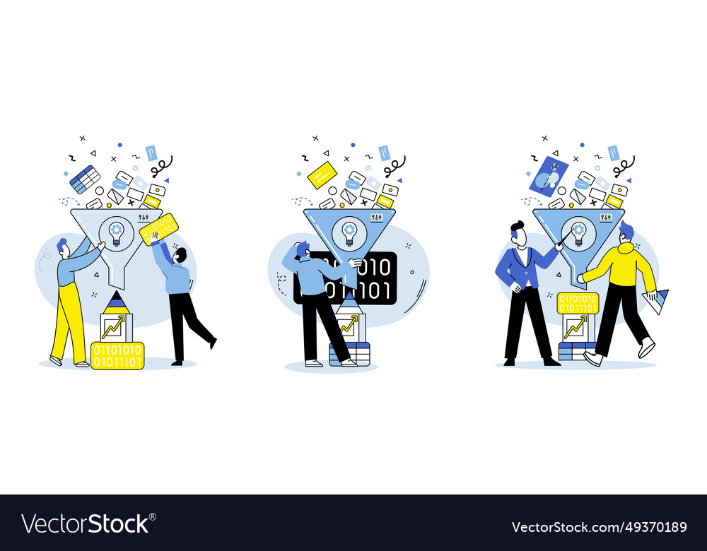 Predictive analytics prognostic analysis uses Vector Image