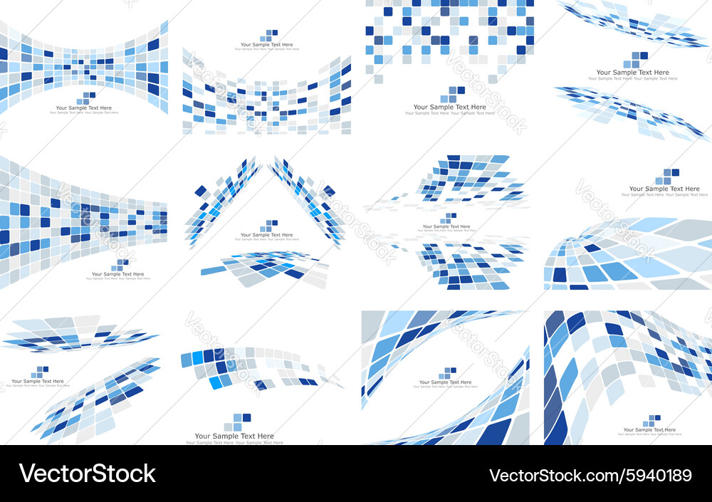 Set of checkered backgrounds Royalty Free Vector Image
