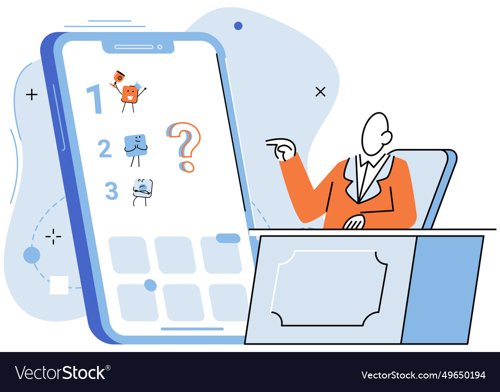 Application Testing Metaphor App Test Royalty Free Vector