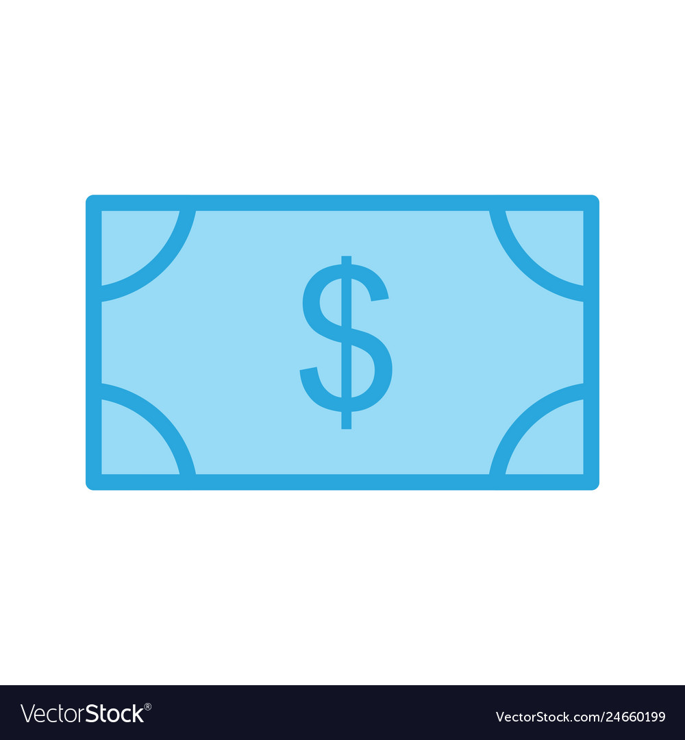 Dollar note icon Royalty Free Vector Image - VectorStock