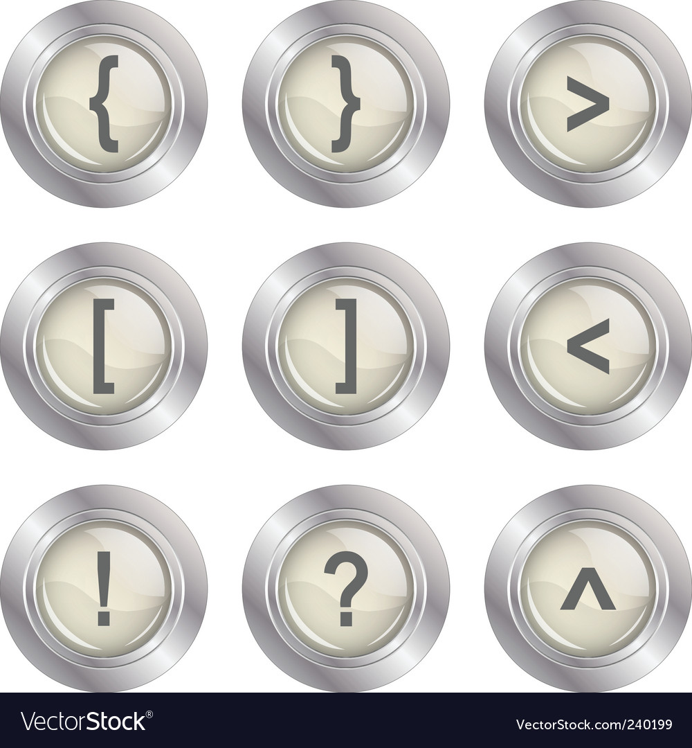 Mathematics buttons Royalty Free Vector Image - VectorStock