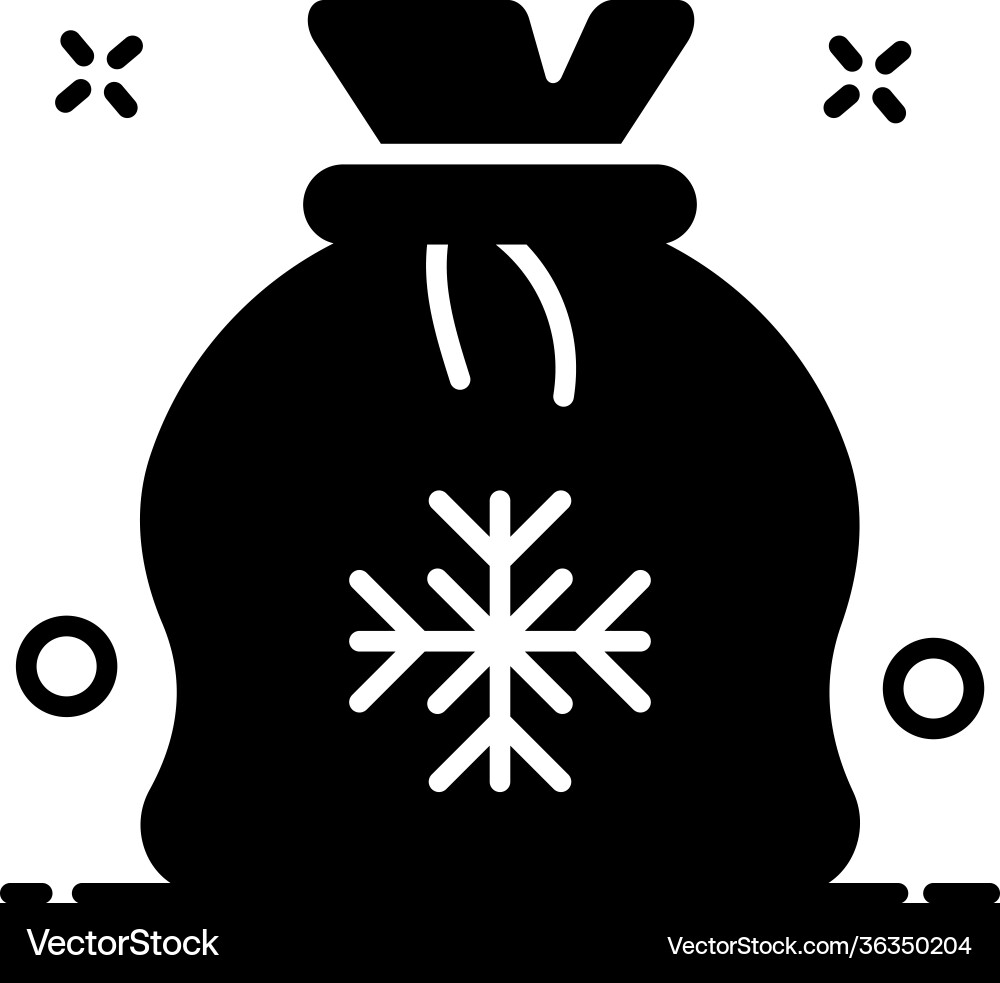 Christmas sack Royalty Free Vector Image - VectorStock