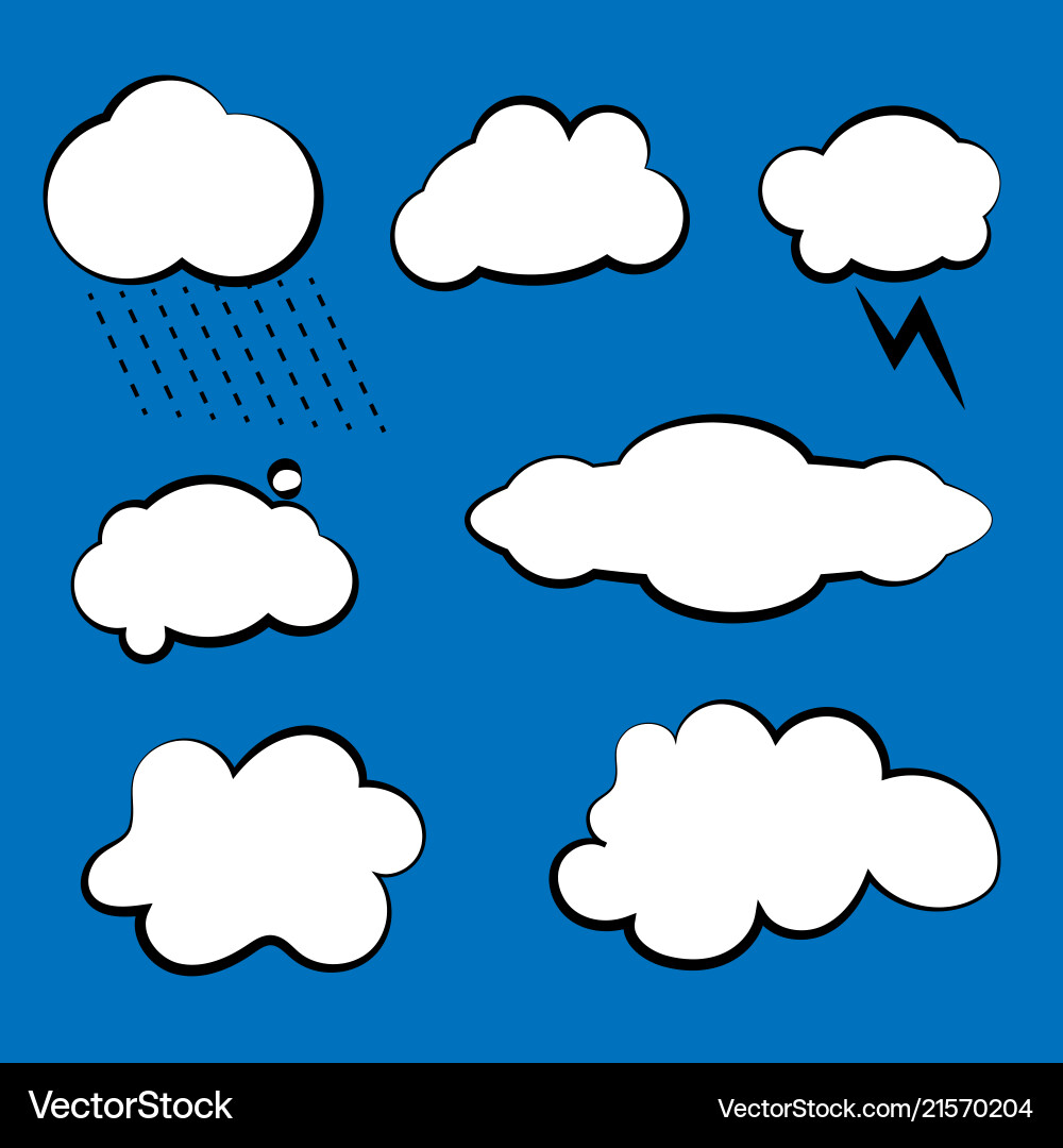 Clouds Royalty Free Vector Image - VectorStock
