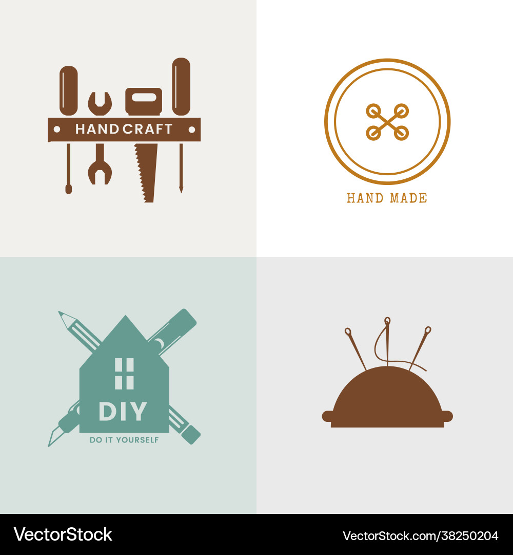 Skilled service business logo design Royalty Free Vector