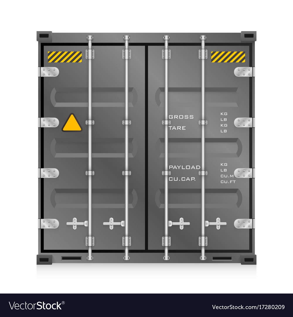 Cargo container Royalty Free Vector Image - VectorStock