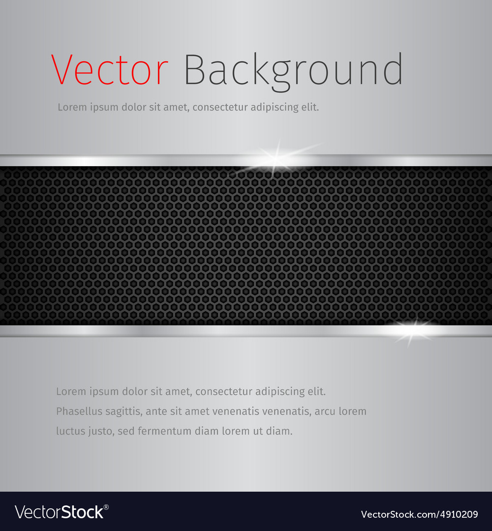 Chrome background with dark pattern Royalty Free Vector