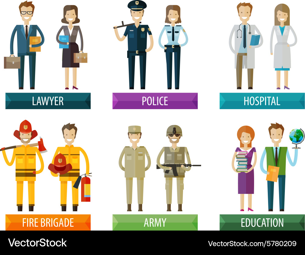 People logo design template police Royalty Free Vector Image