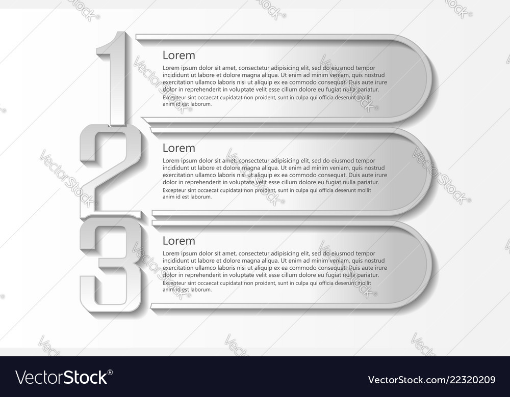 Three stock options Royalty Free Vector Image - VectorStock