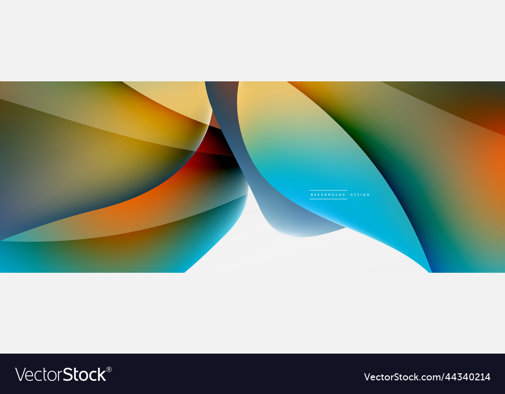 Abstract background fluid gradient color wave Vector Image