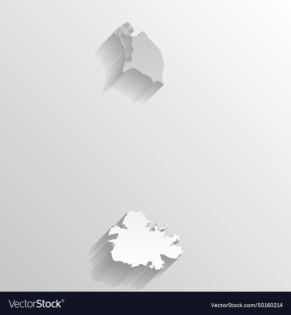 Antigua and barbuda country map silhouette Vector Image Antigua and barbuda country map silhouette Vector Image