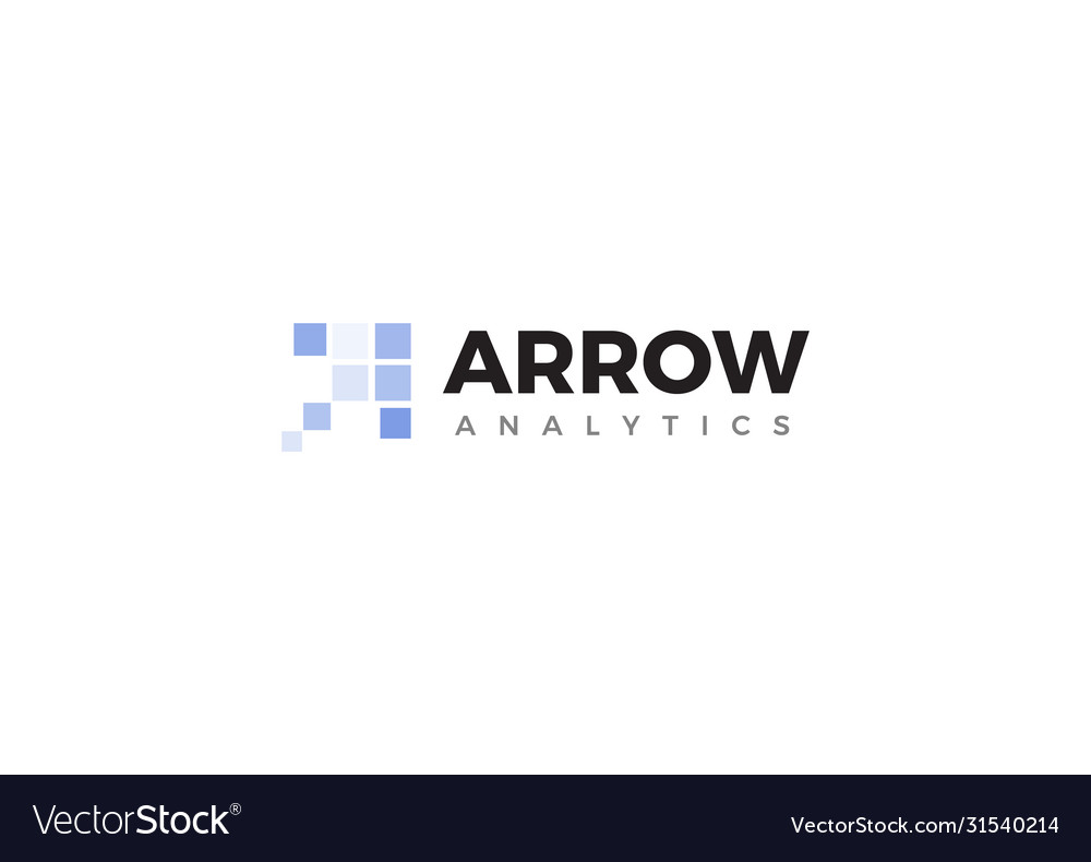 Business analytics logo company development Vector Image
