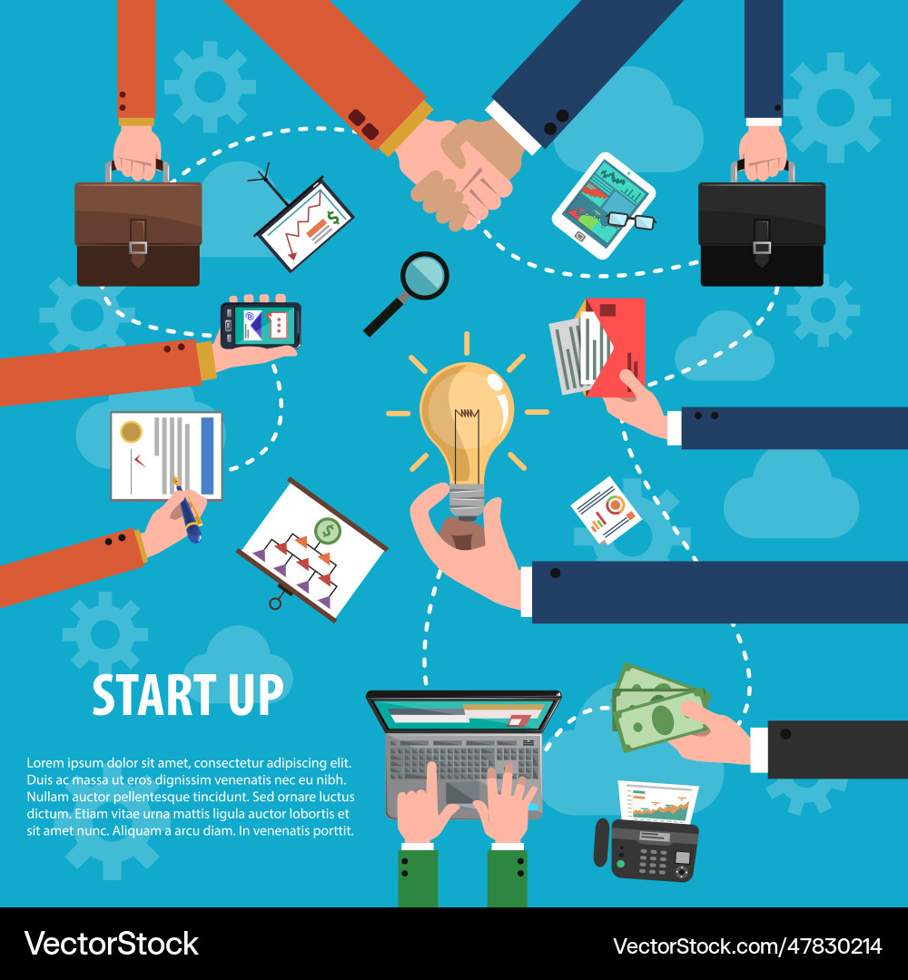 Business idea concept business idea concept Vector Image