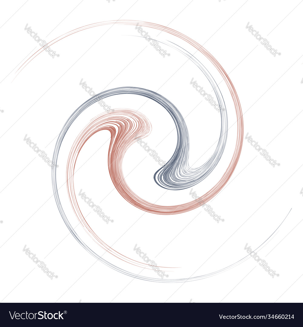 Curve rotated volute helix shape colorful spiral Vector Image Curve rotated volute helix shape colorful spiral Vector Image