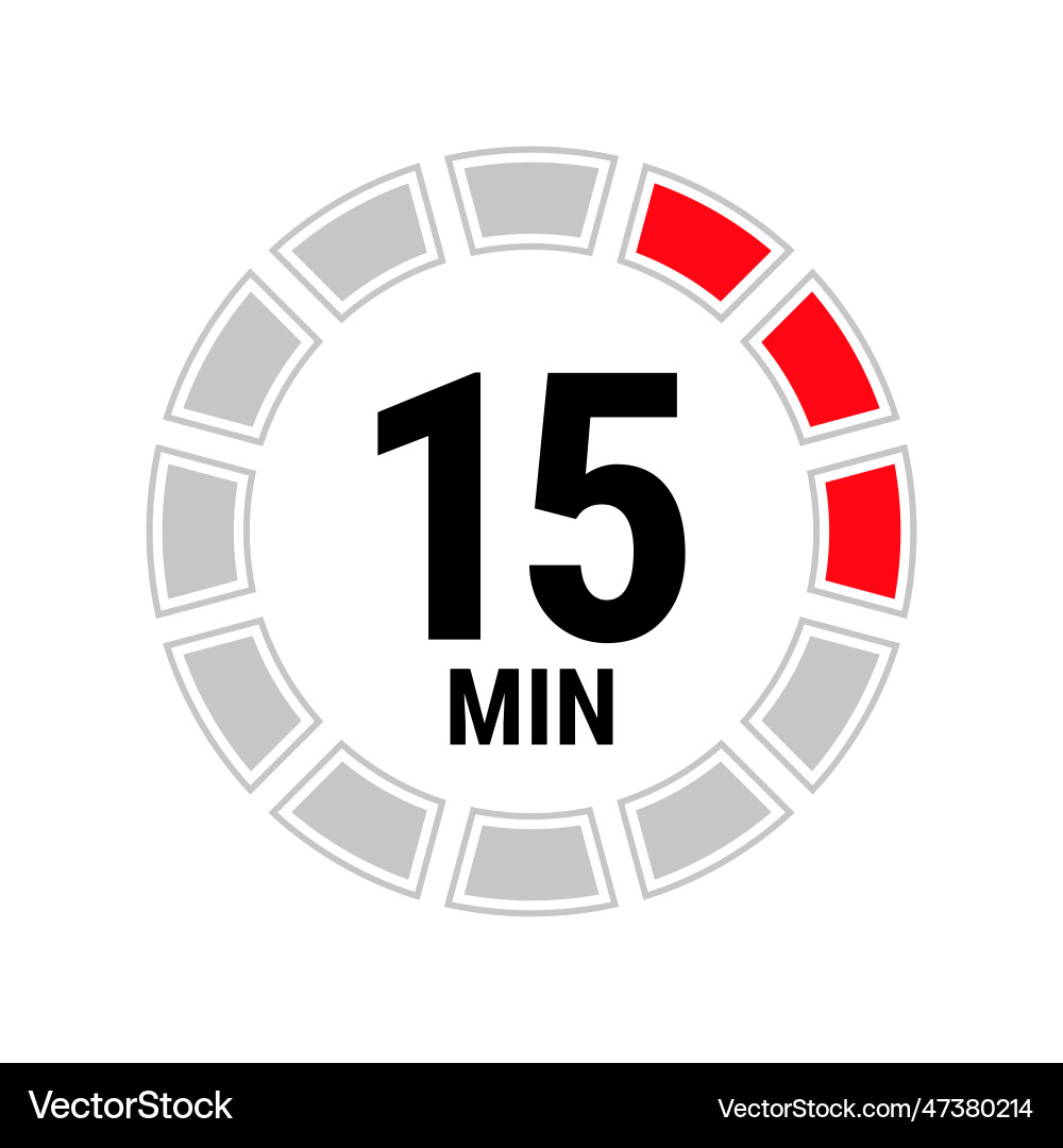 Isolated with timer Royalty Free Vector Image - VectorStock