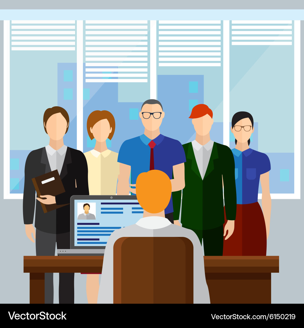 Curriculum vitae recruitment candidate job Vector Image