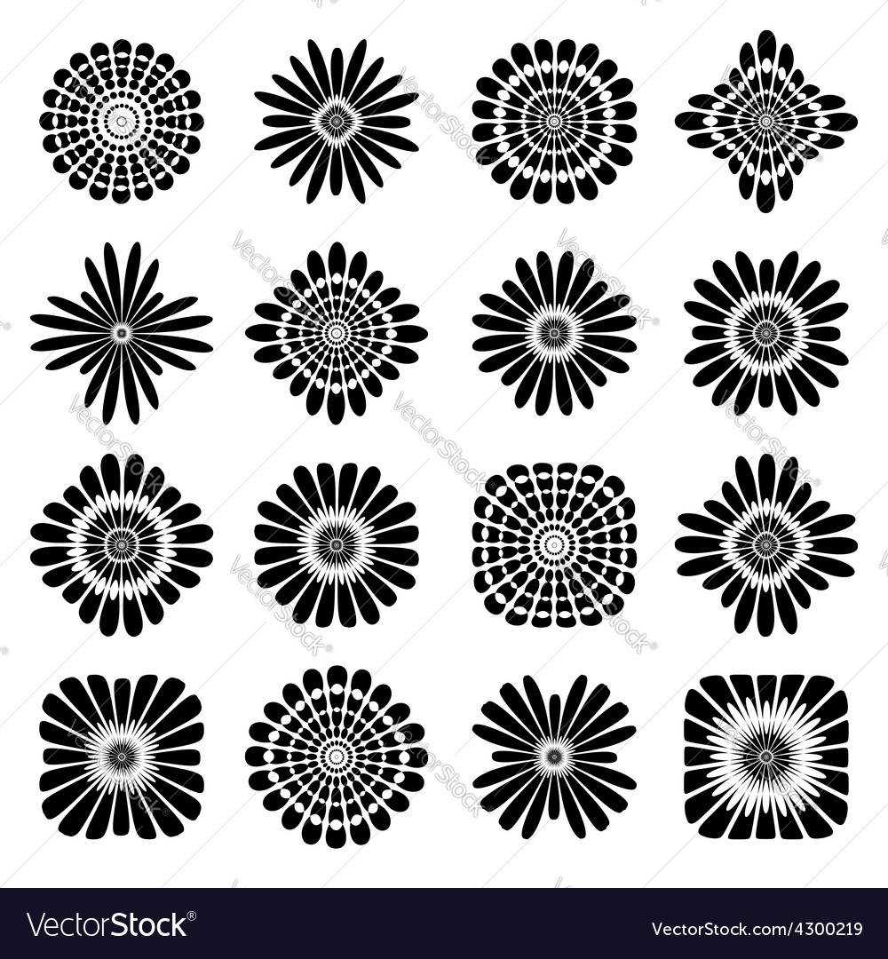 Design elements set Royalty Free Vector Image - VectorStock