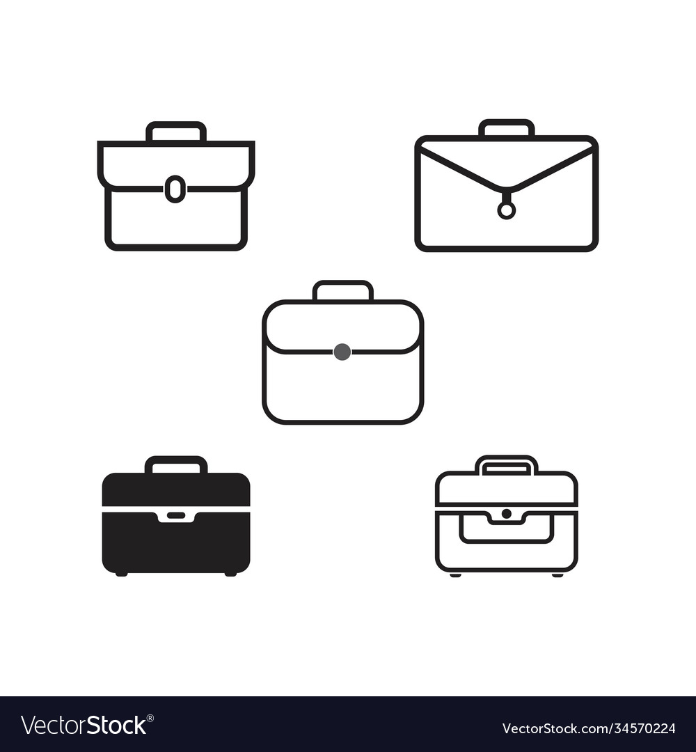 Brief case icon Royalty Free Vector Image - VectorStock