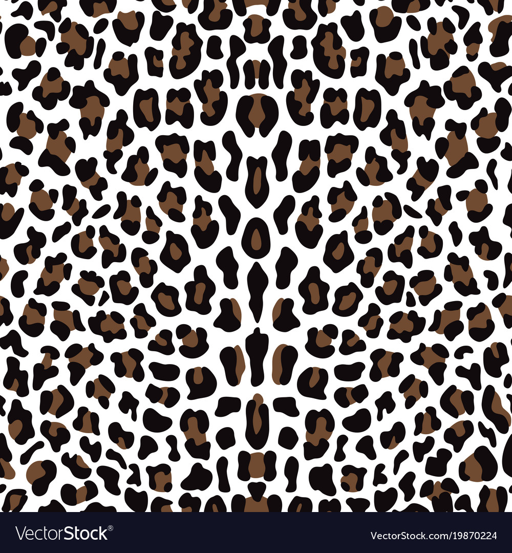 Leopard seamless pattern Royalty Free Vector Image