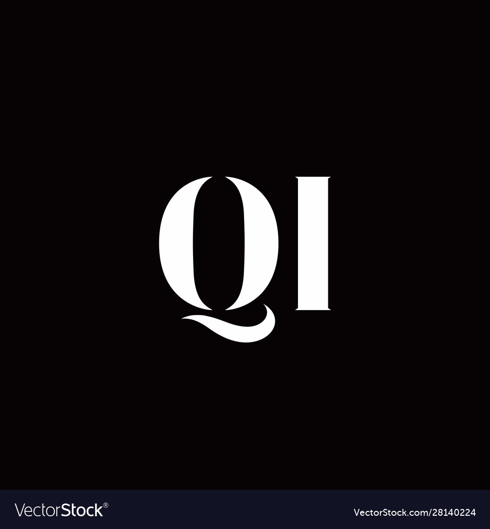 Qi logo letter initial designs template Royalty Free Vector