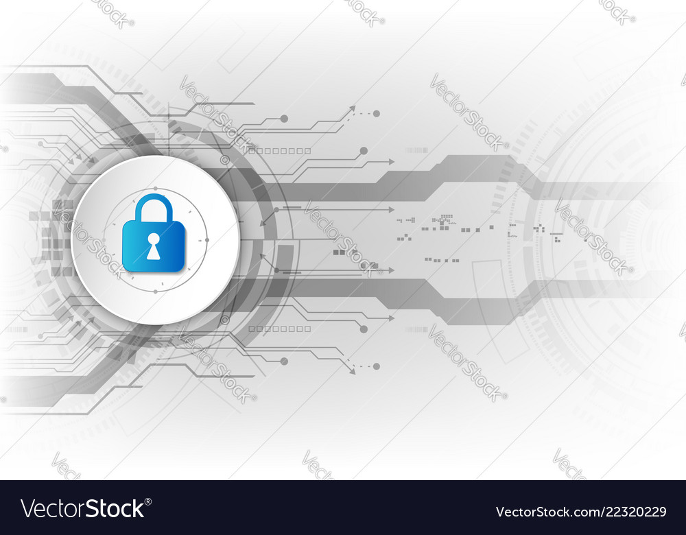 Abstract security digital technology background Vector Image