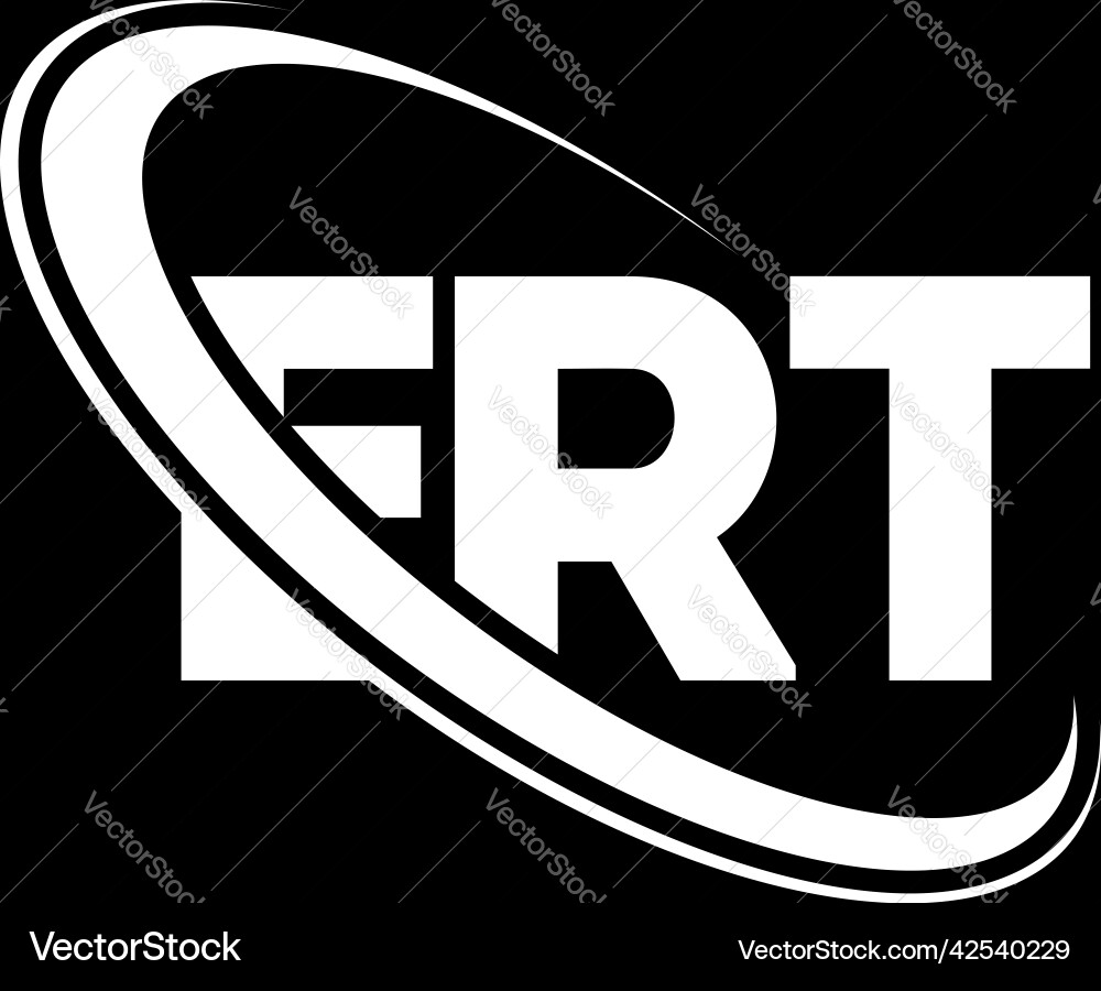 Ert logo letter design Royalty Free Vector Image