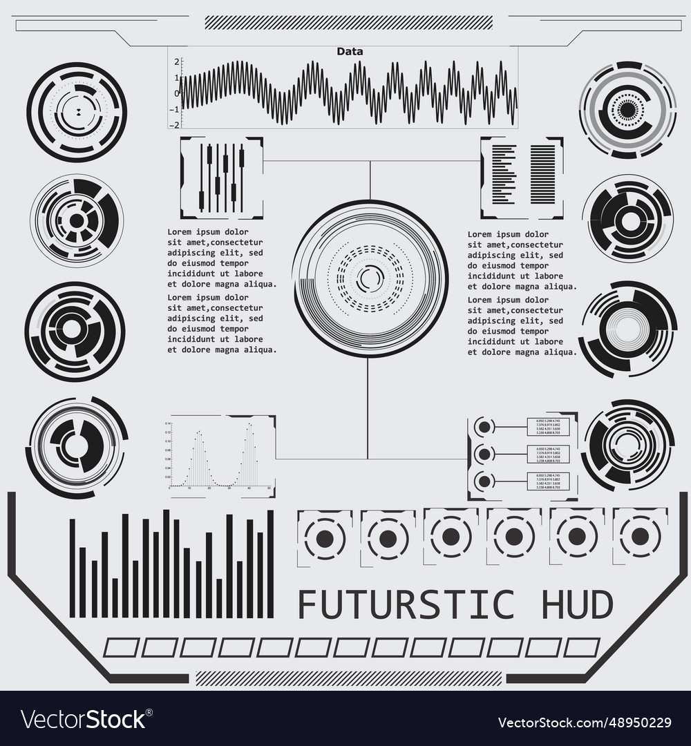 Radar tracking system Royalty Free Vector Image