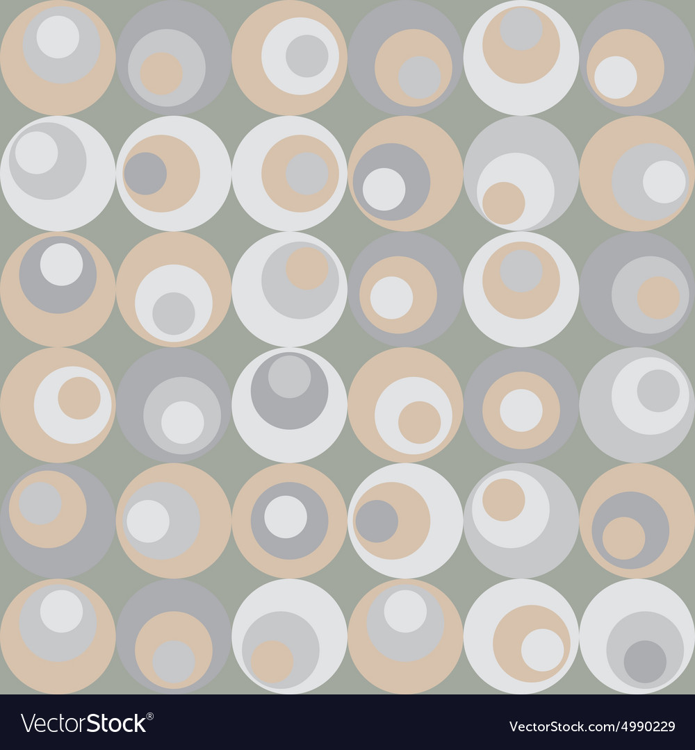 Retro circle seamless pattern Royalty Free Vector Image
