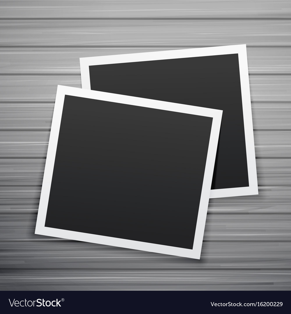 Two Photo Frames Stack Royalty Free Vector Image